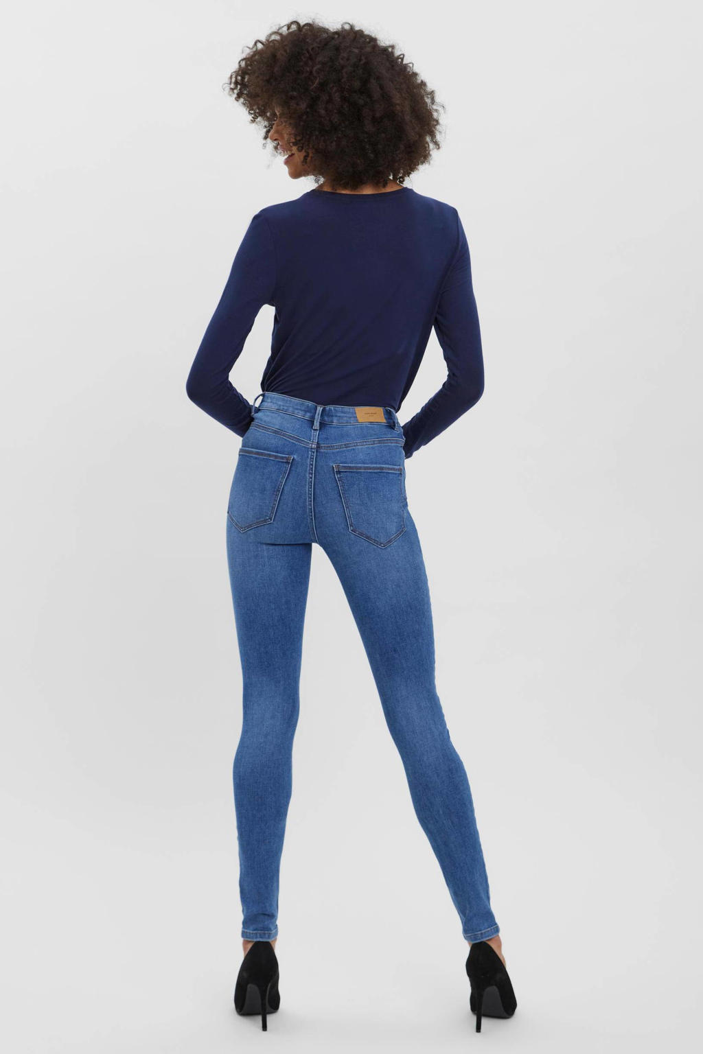 VERO MODA high waist skinny jeans VMSOPHIA medium blue denim | wehkamp