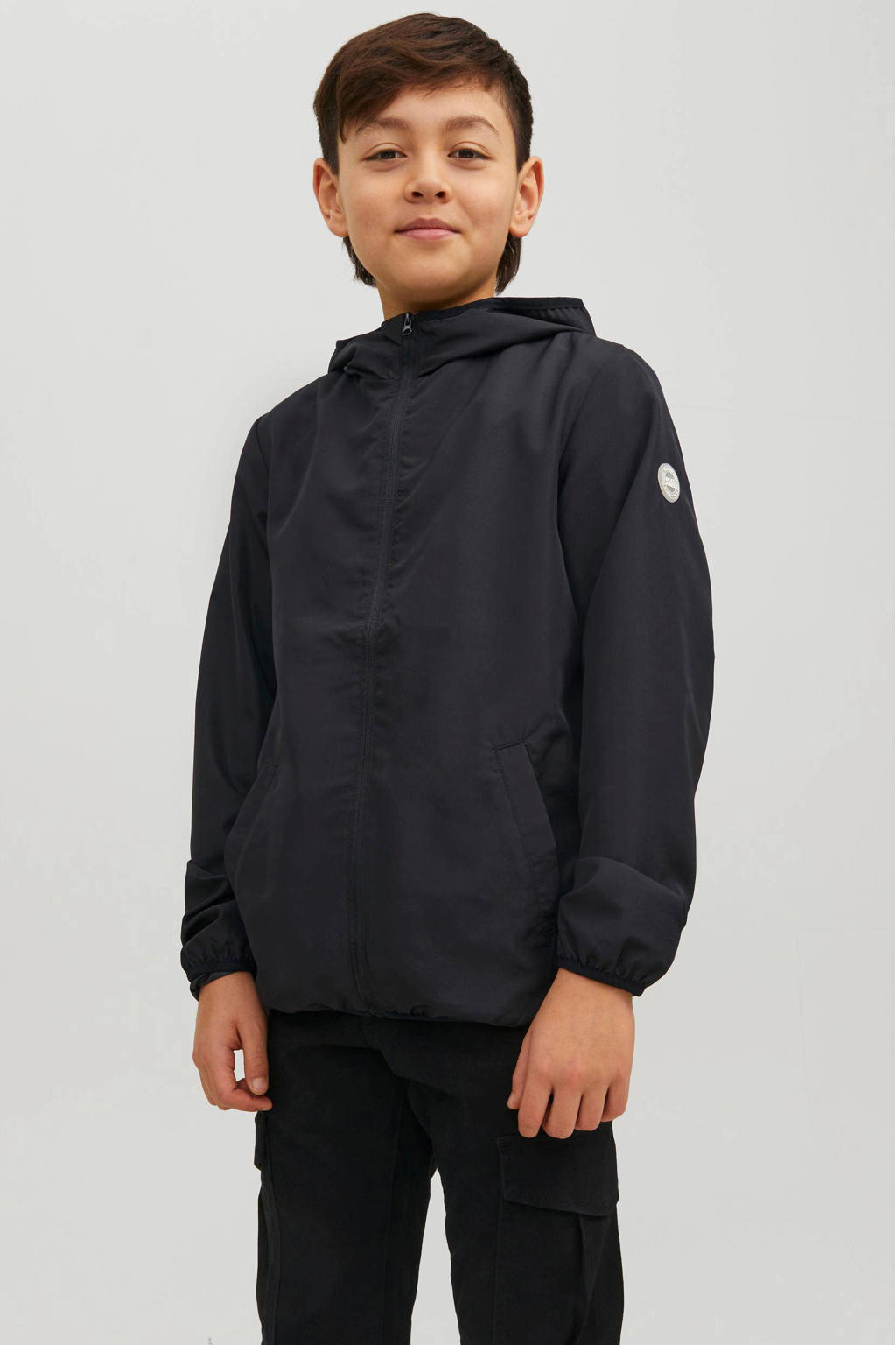 JACK & JONES JUNIOR zomerjas JJCALI zwart | wehkamp