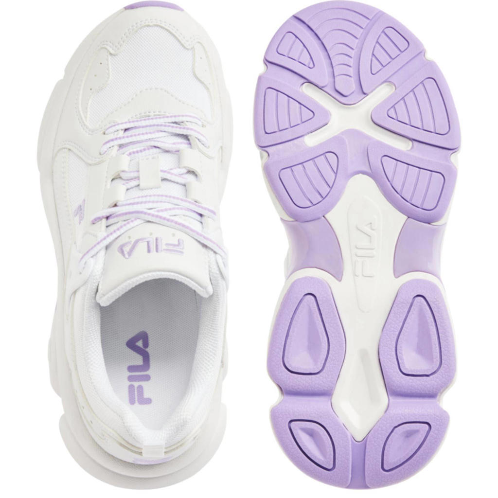 Fila chunky sneakers wit/lila | wehkamp