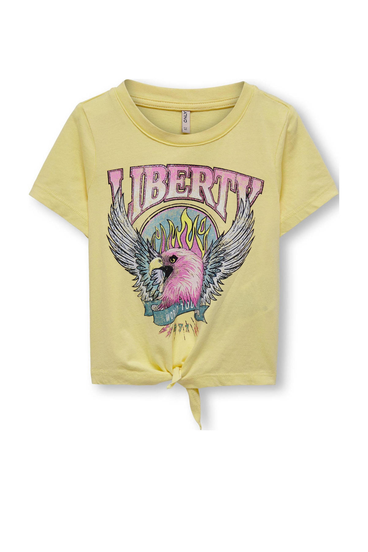 KIDS ONLY MINI T-shirt KMGLUCY met printopdruk lemon meringue | wehkamp