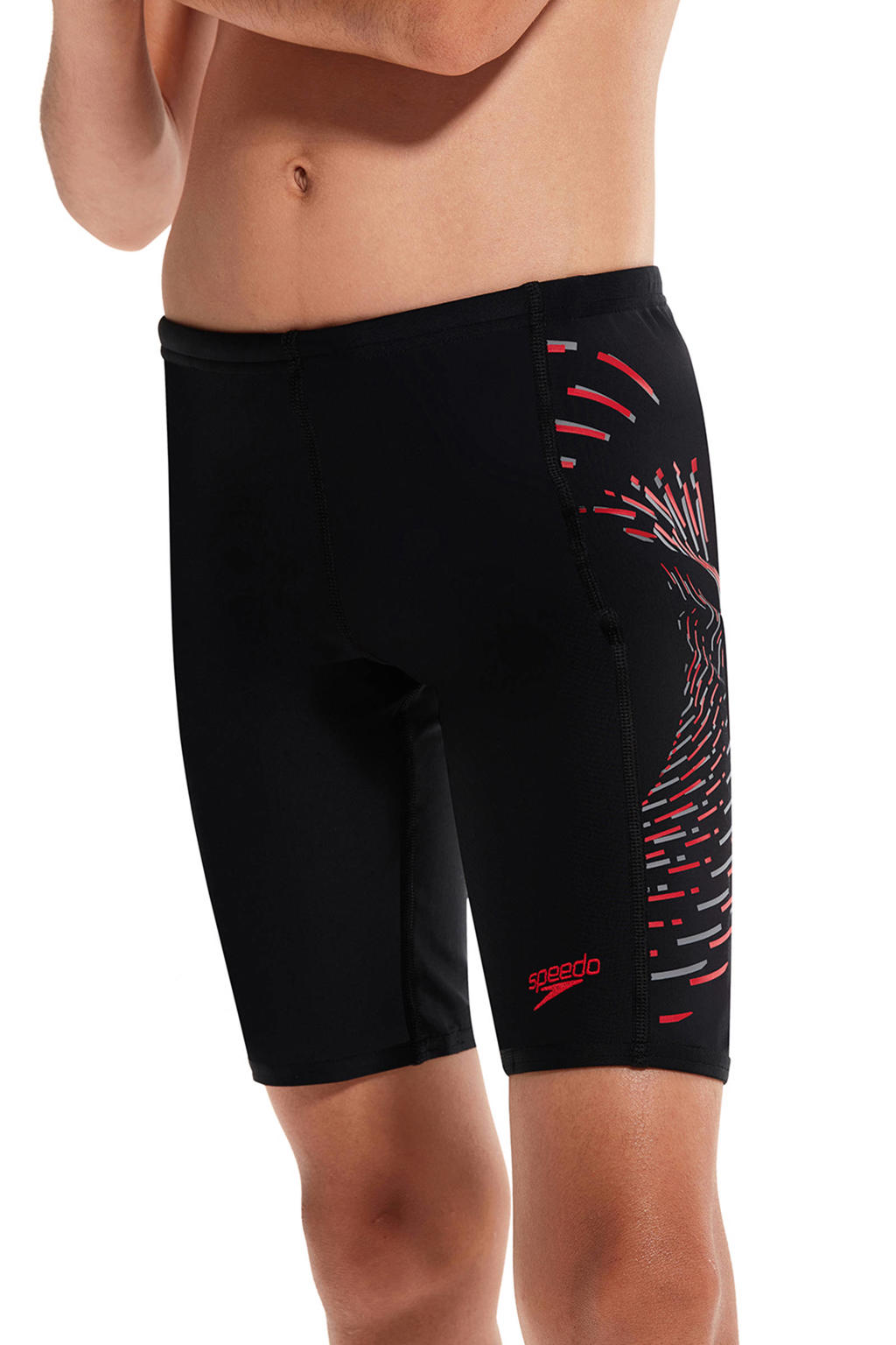 Speedo ECO EnduraFlex jammer zwart/rood | wehkamp