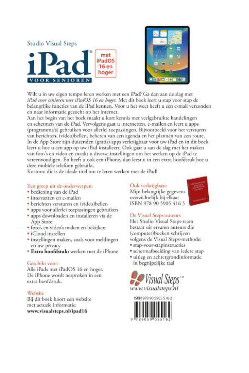 Studio Visual Steps iPad voor senioren met iPadOS 16 en hoger | wehkamp