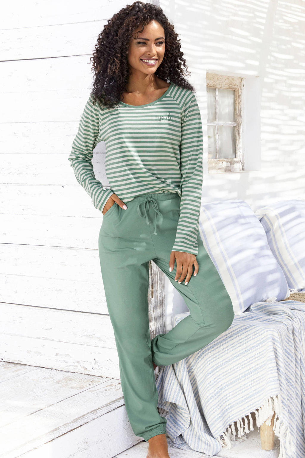 Pyjama Damen Groe Groen