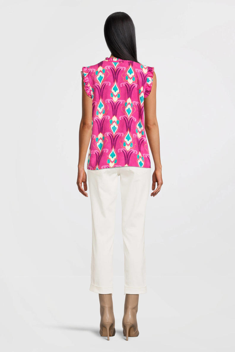 NED top met all over print fuchsia | wehkamp