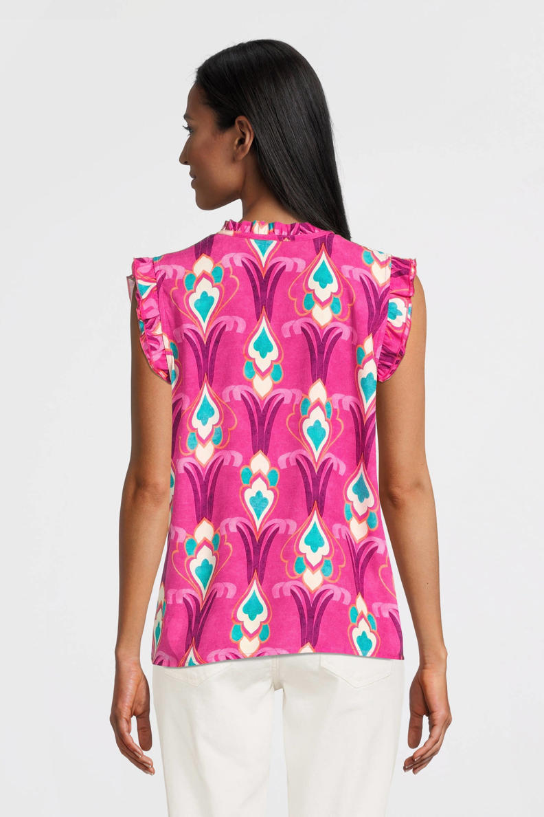 NED top met all over print fuchsia | wehkamp