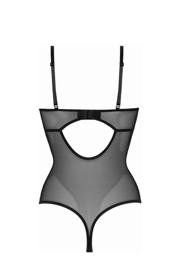 Christine le Duc stringbody met open kruis Vesper zwart | wehkamp