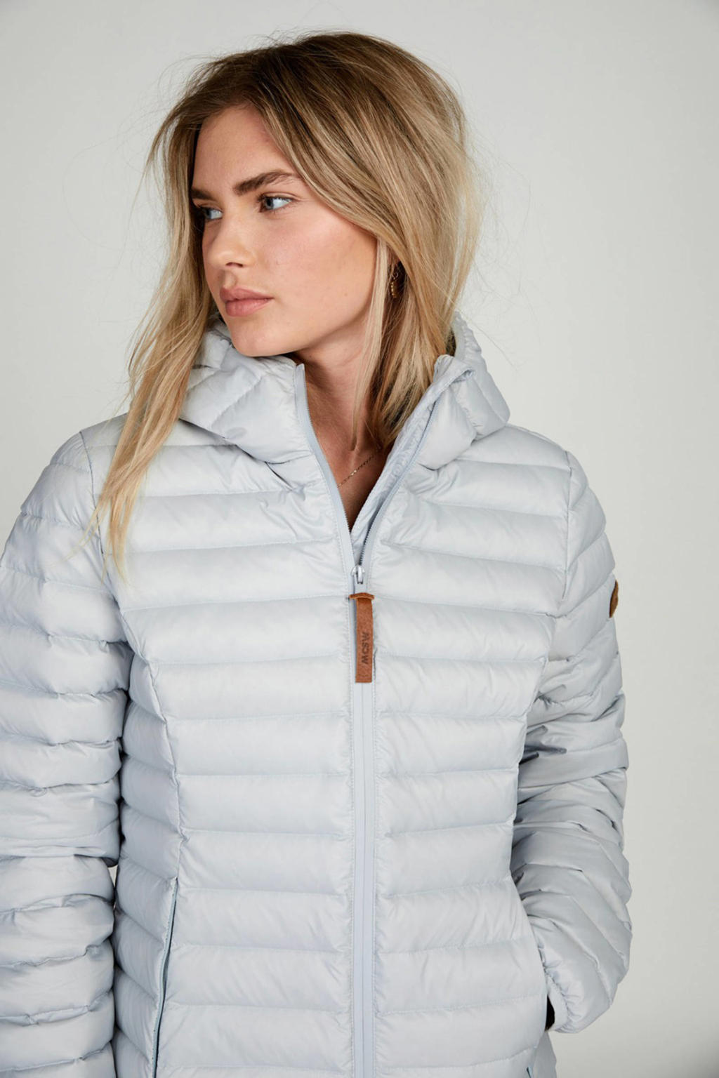 Moscow gewatteerde zomerjas Edgy lichtblauw | wehkamp