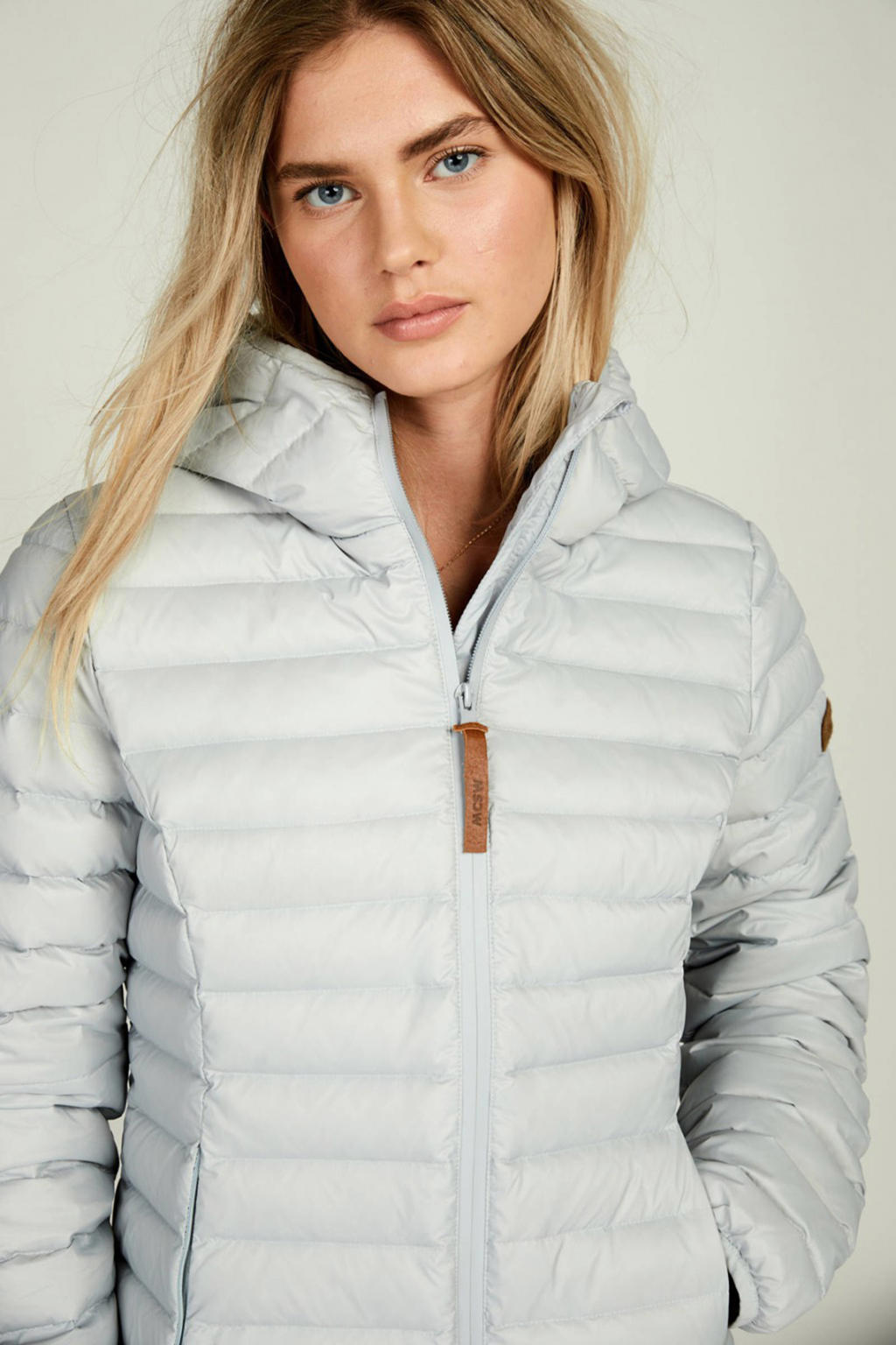 Moscow gewatteerde zomerjas Edgy lichtblauw | wehkamp