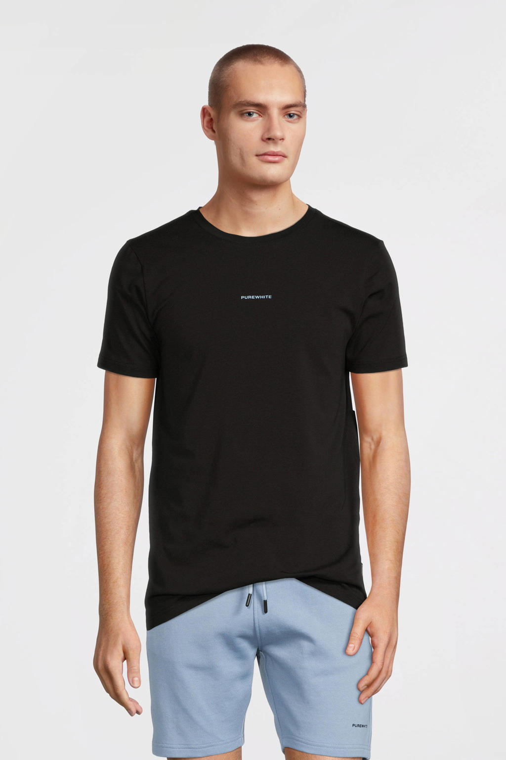 Pure Path T-shirt met backprint black | wehkamp