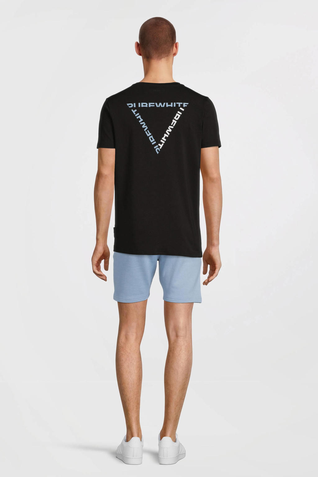 Pure Path T-shirt met backprint black | wehkamp