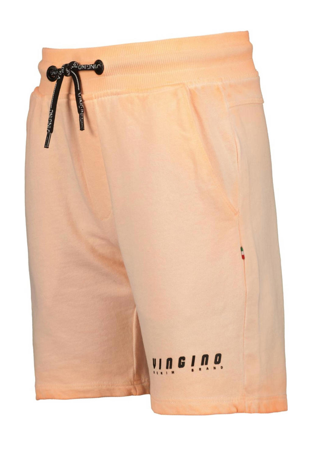 Vingino short met logo licht oranje | wehkamp
