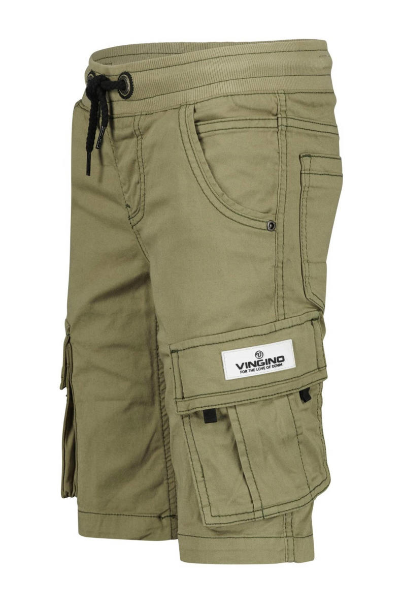 Vingino cargo short CLIFF khaki groen | wehkamp