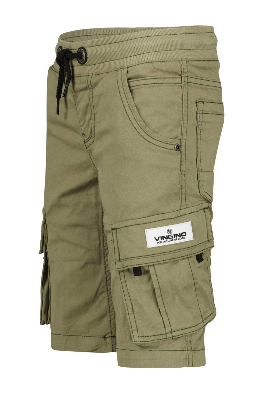 Vingino cargo short CLIFF khaki groen | wehkamp