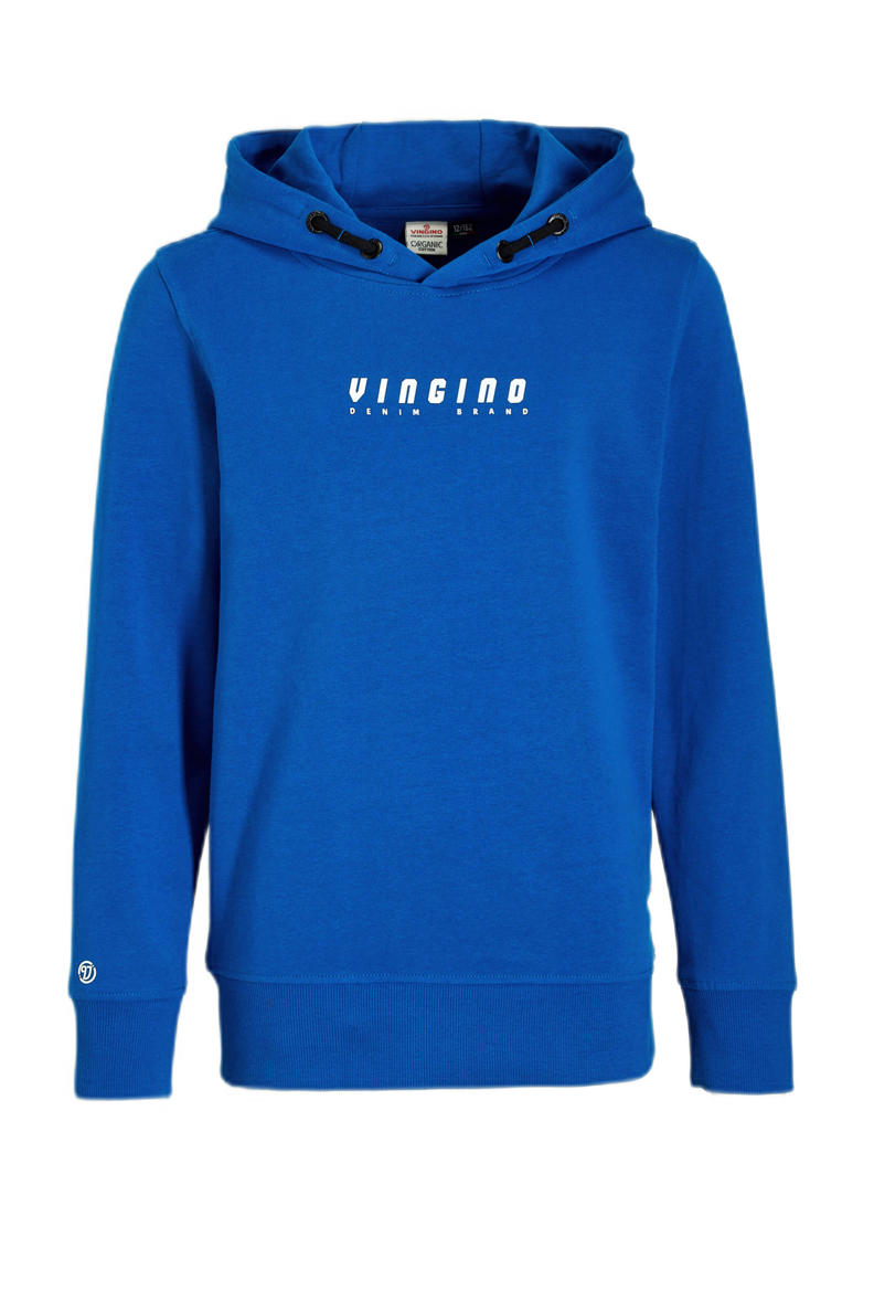 Vingino hoodie met logo blauw | wehkamp