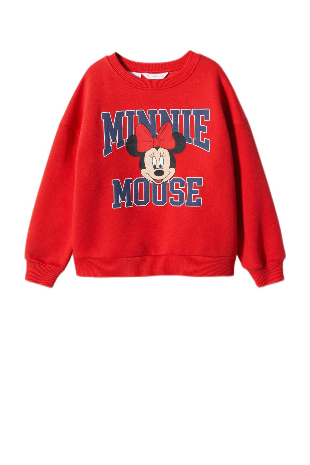 Mango Kids Minnie Mouse sweater met printopdruk rood | wehkamp