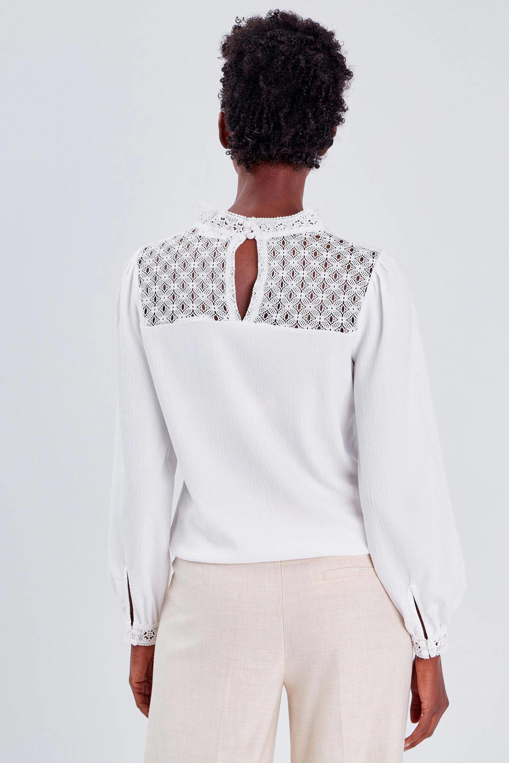 Cache Cache top met ruches wit | wehkamp