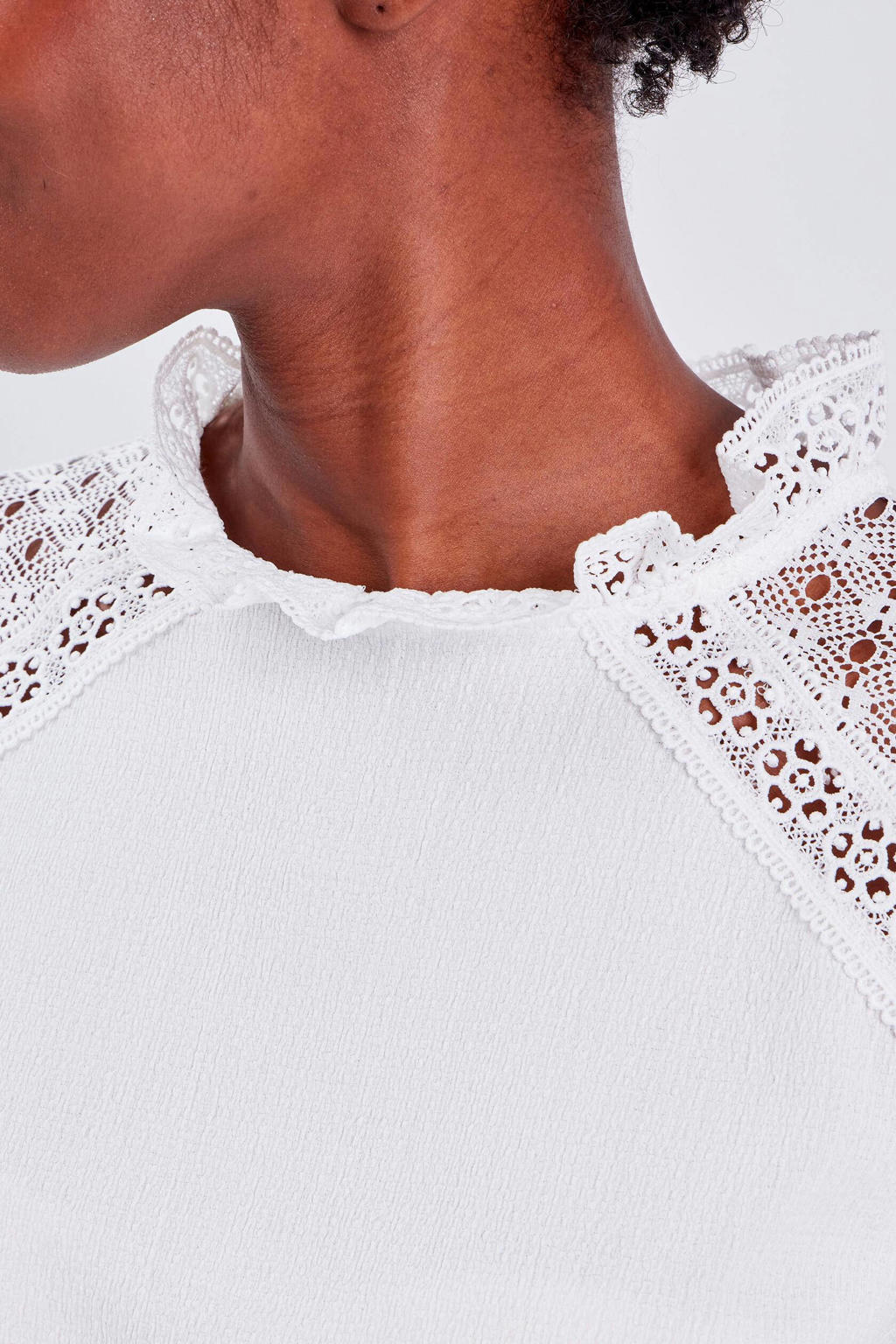 Cache Cache top met ruches wit | wehkamp