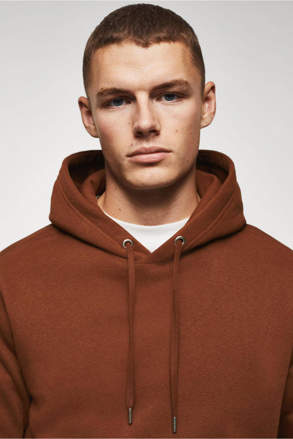 Mango Man hoodie middenoranje | wehkamp