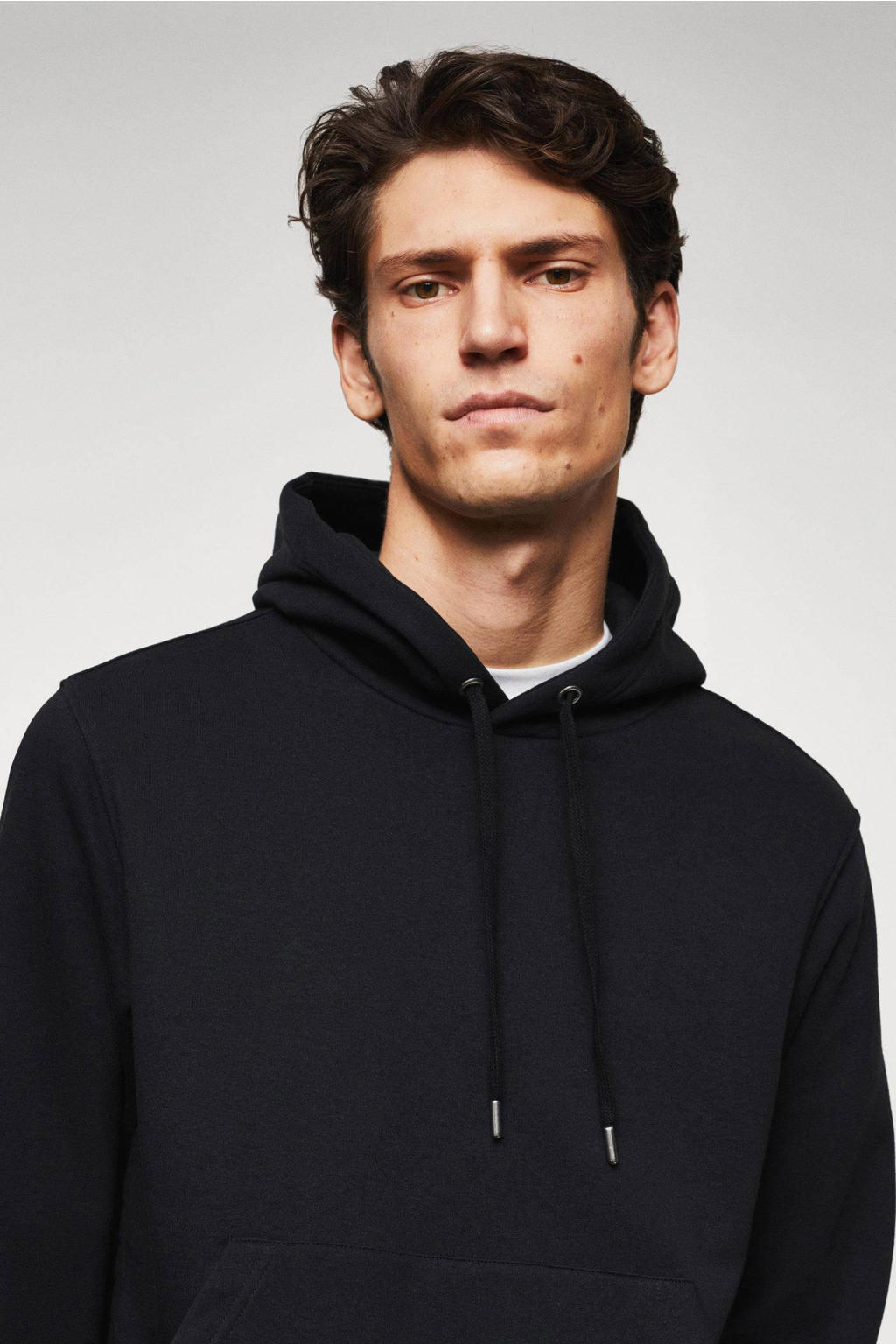 Mango Man hoodie zwart | wehkamp