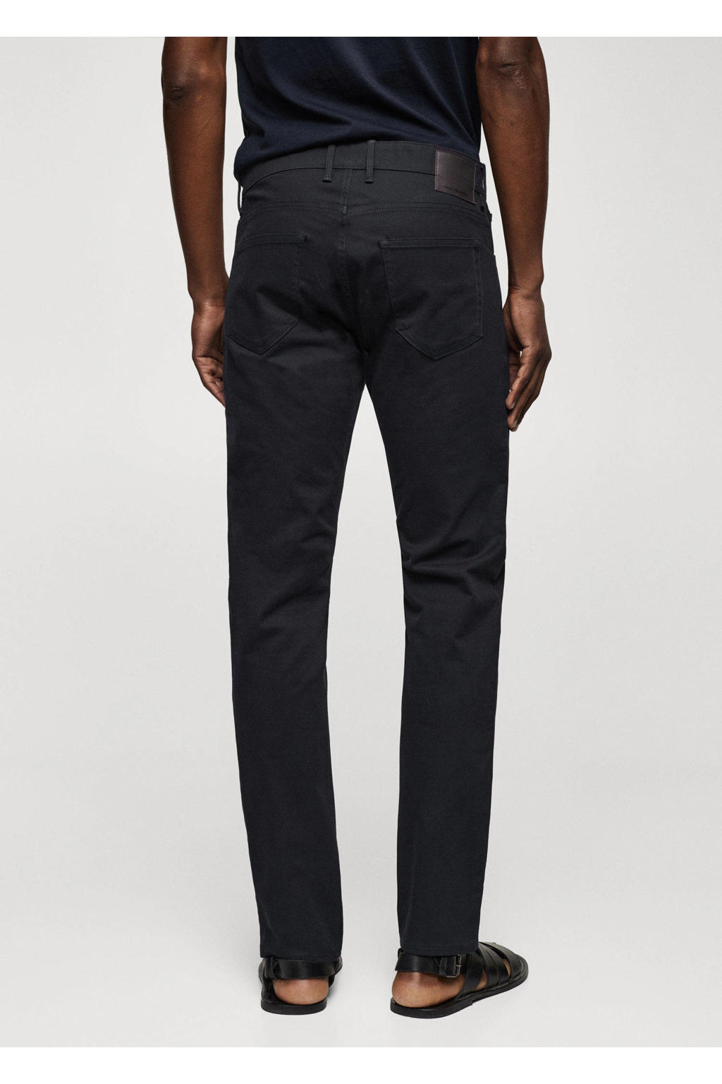Mango Man slim fit pantalon marine blauw | wehkamp