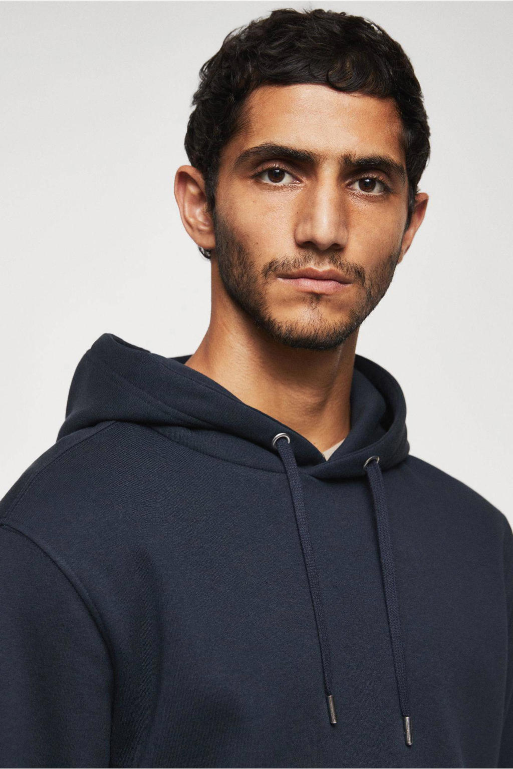 Mango Man hoodie marine blauw | wehkamp