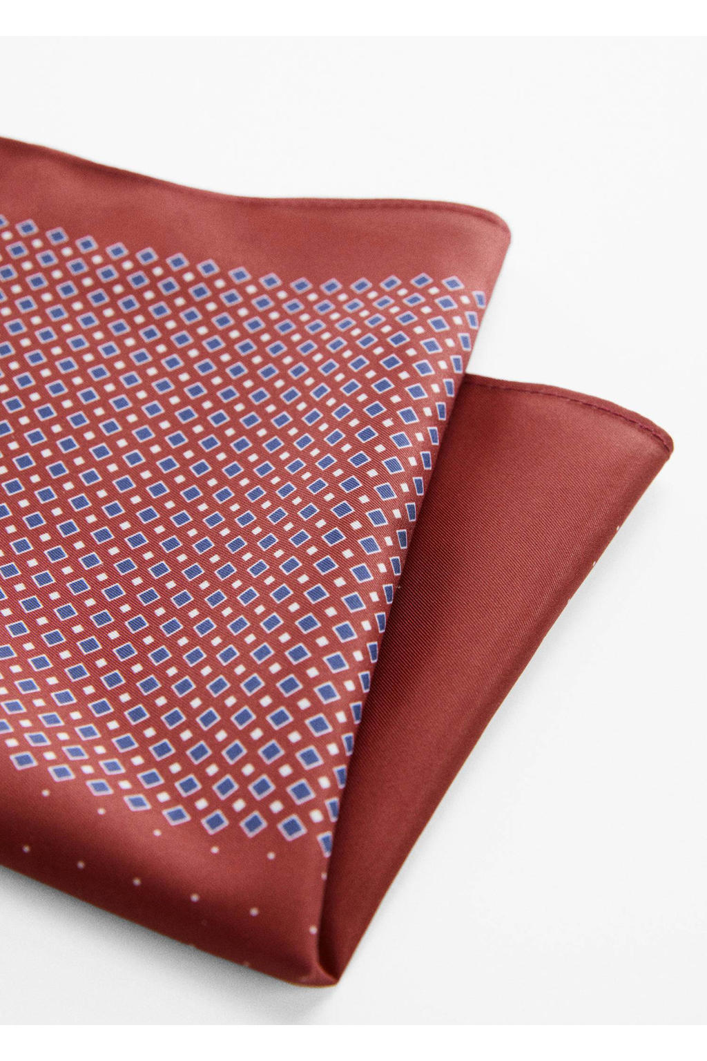 Mango Man pochet met all-over stippen print rood | wehkamp