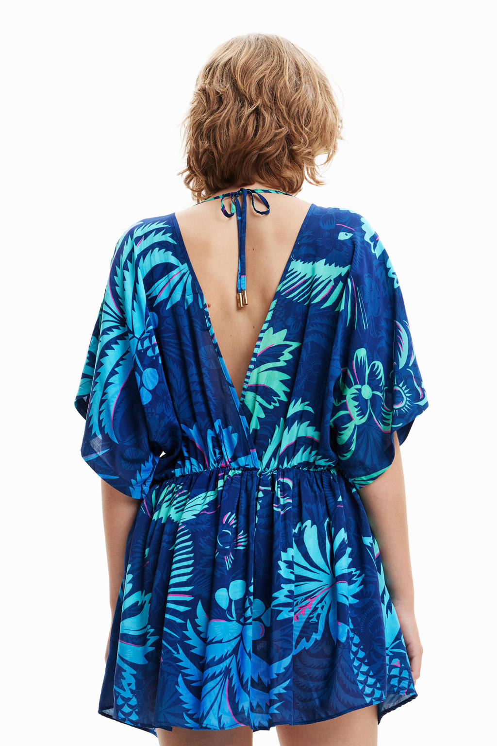 Desigual strandtuniek blauw/turquoise | wehkamp