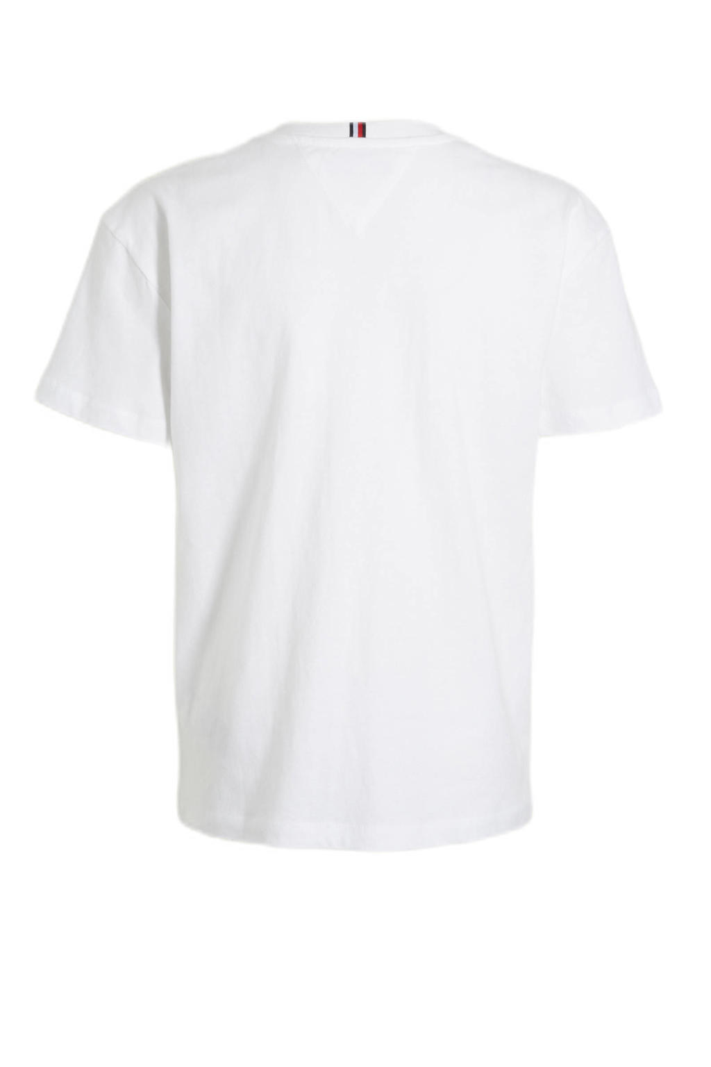Tommy Hilfiger T-shirt met logo wit | wehkamp
