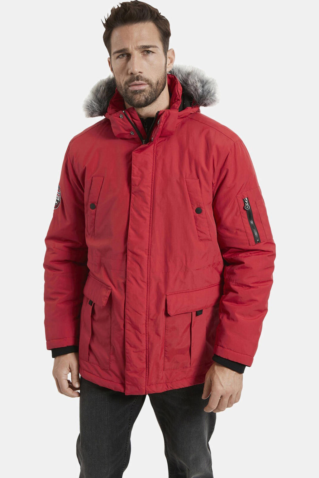 Jan Vanderstorm jas TOMMEN Plus Size rood | wehkamp