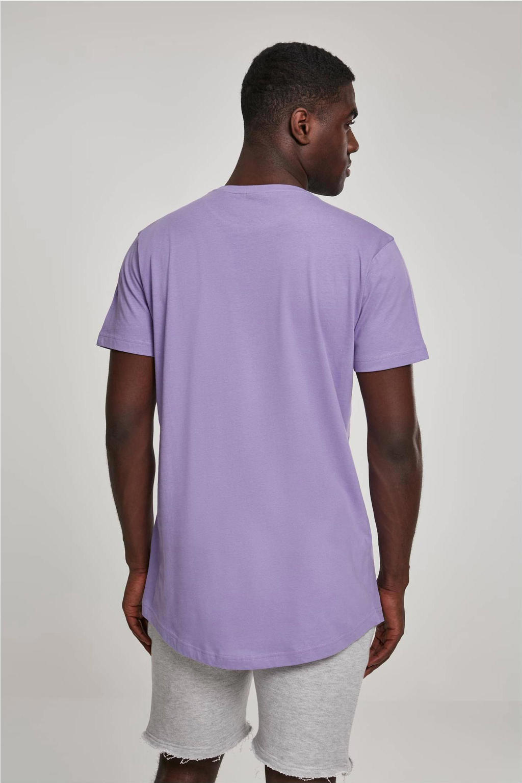 Urban Classics long-fit T-shirt lavender | wehkamp