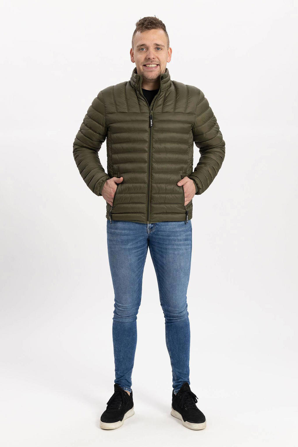 Kjelvik outdoor jas Louis groen | wehkamp