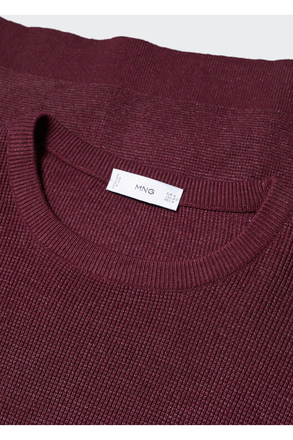 Mango Man pullover donker rood | wehkamp