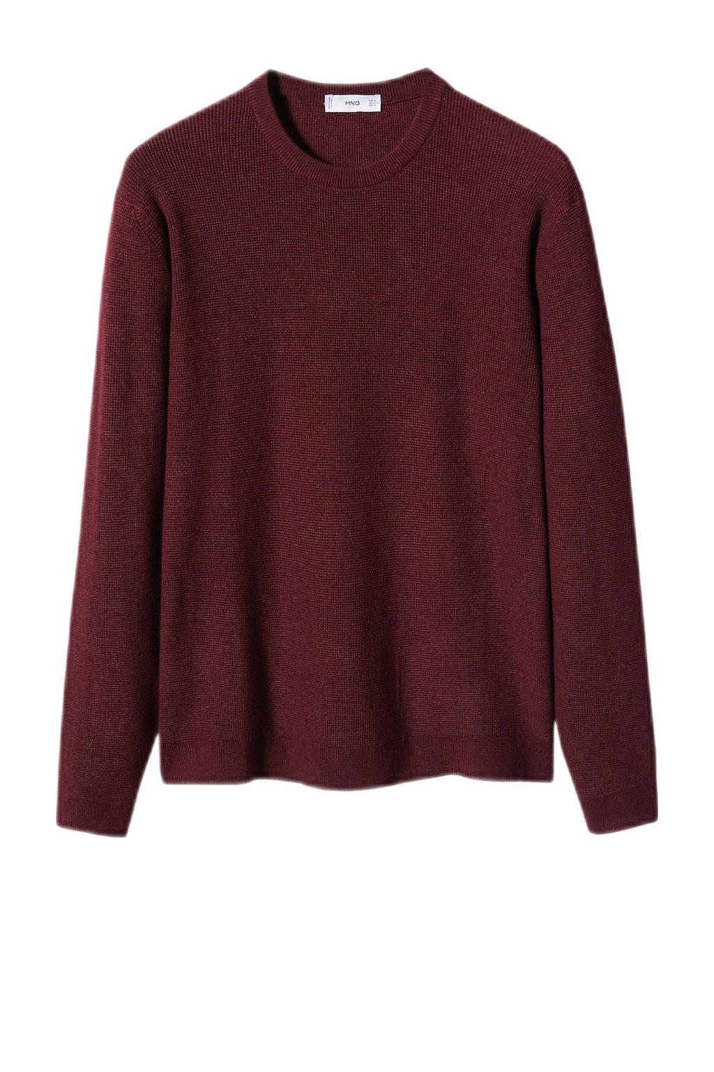 Mango Man pullover donker rood | wehkamp