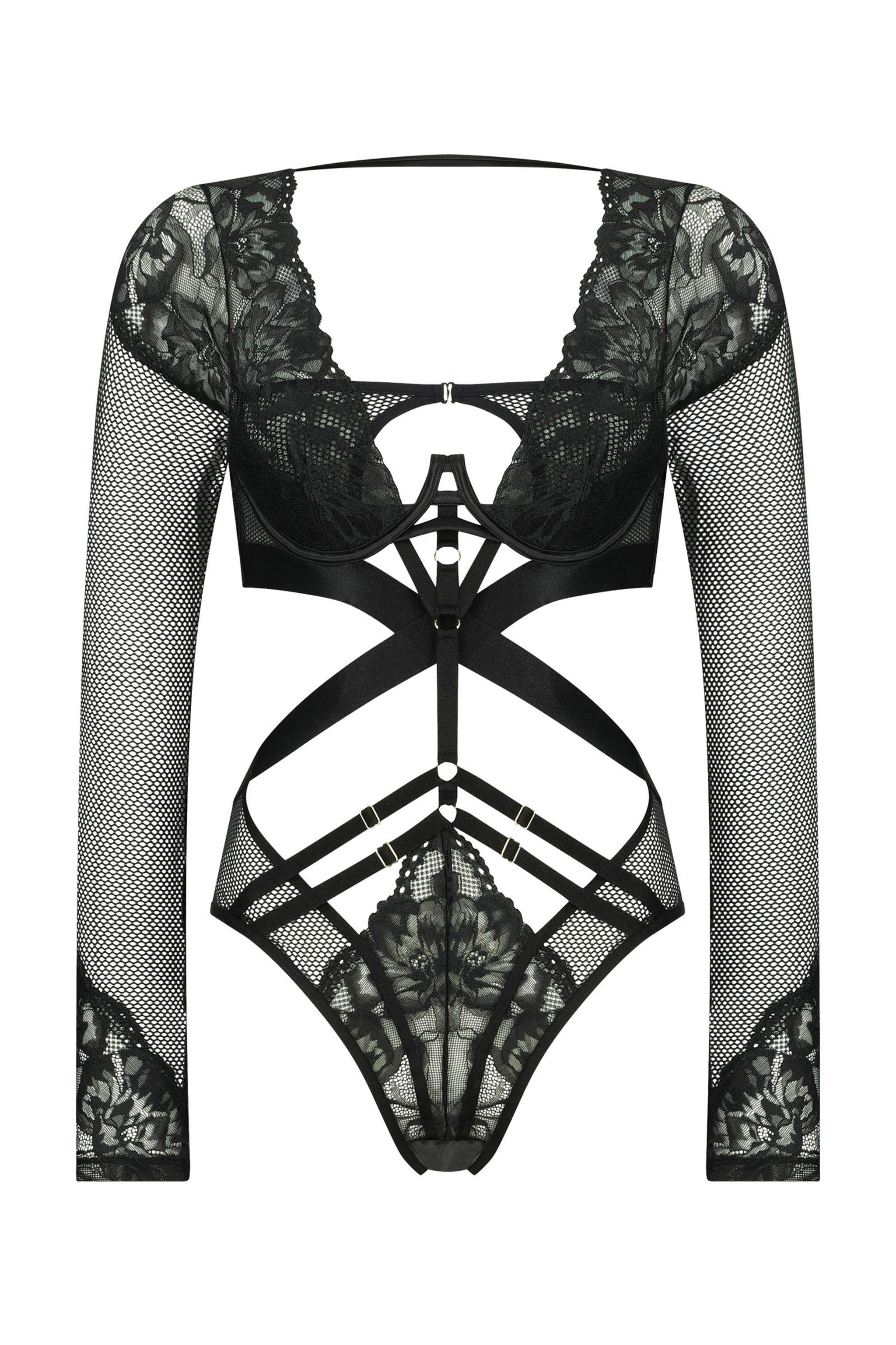 Hunkemöller Private stringbody Pleasure zwart | wehkamp