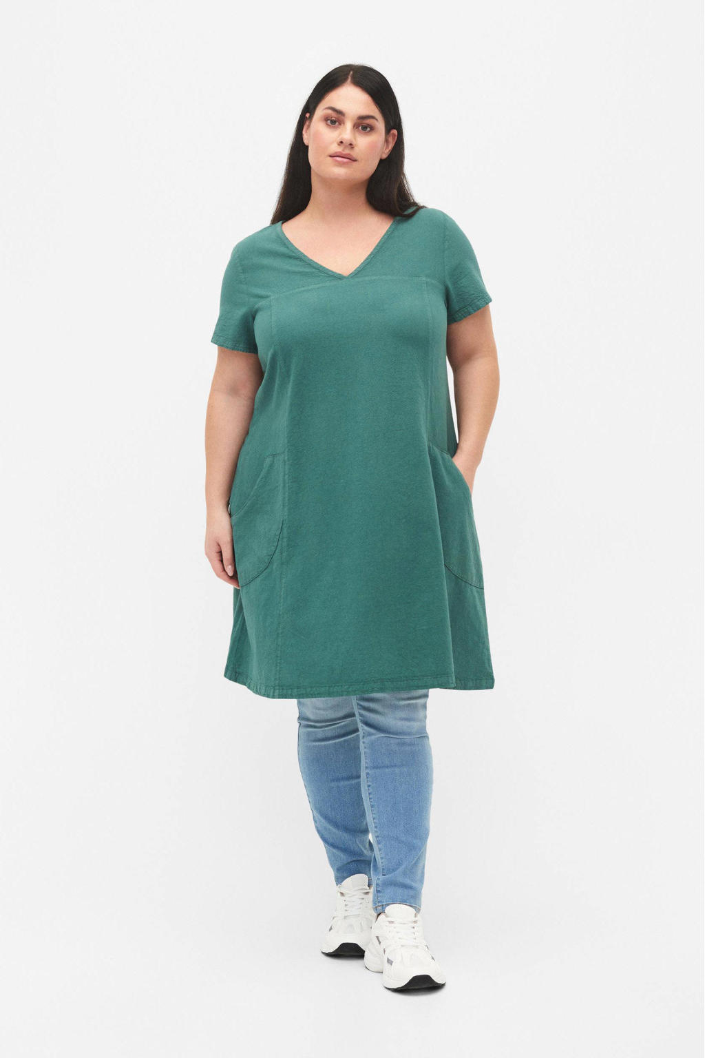 Zizzi tuniek JEASY groen kopen? | Morgen in huis | wehkamp