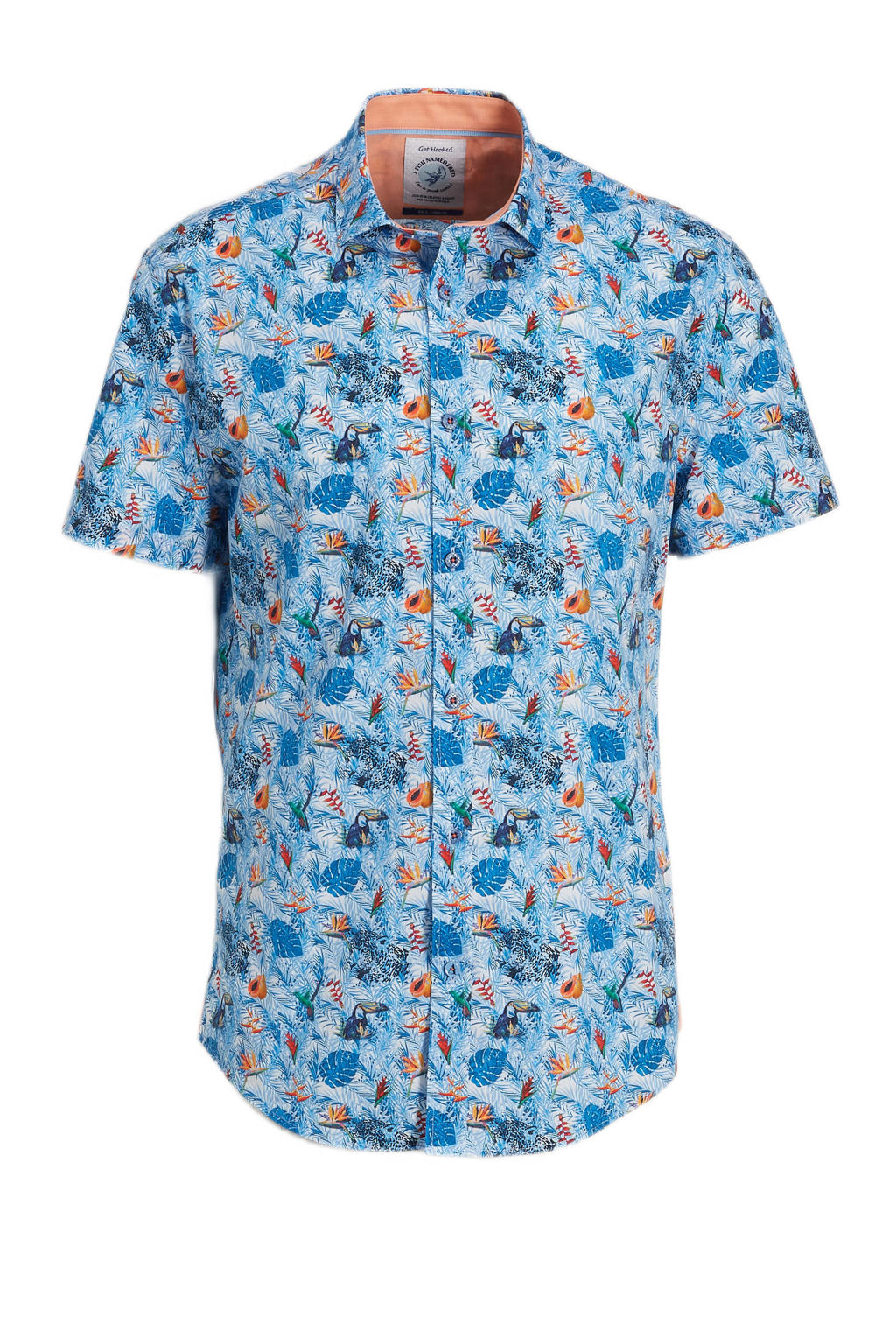 A fish named Fred regular fit overhemd Jungle met all over print light ...