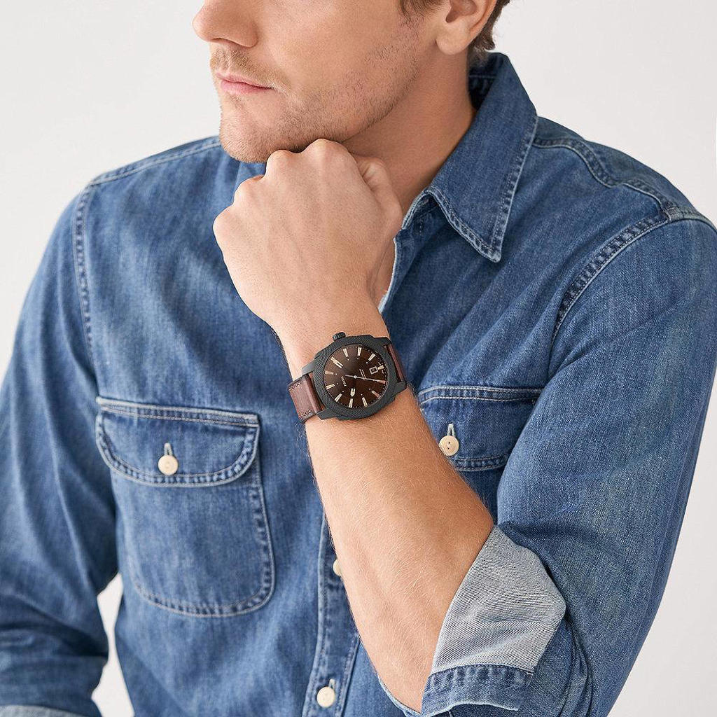 Fossil horloge FS5972 Machine zwart | wehkamp