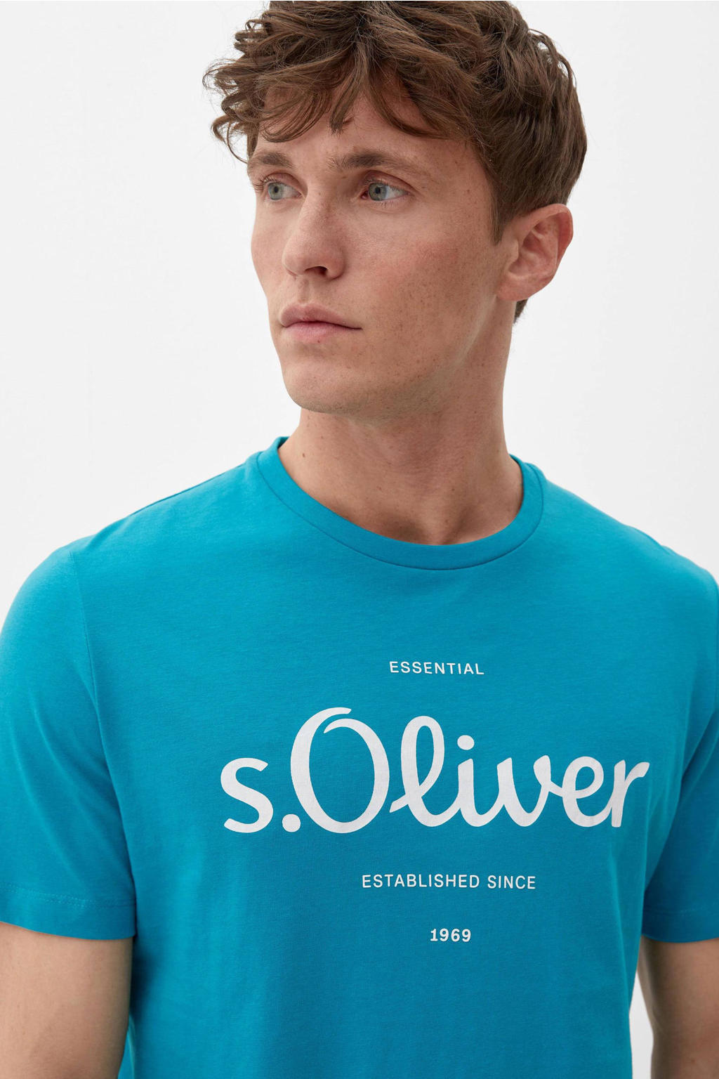 s.Oliver T-shirt met logo petrol | wehkamp