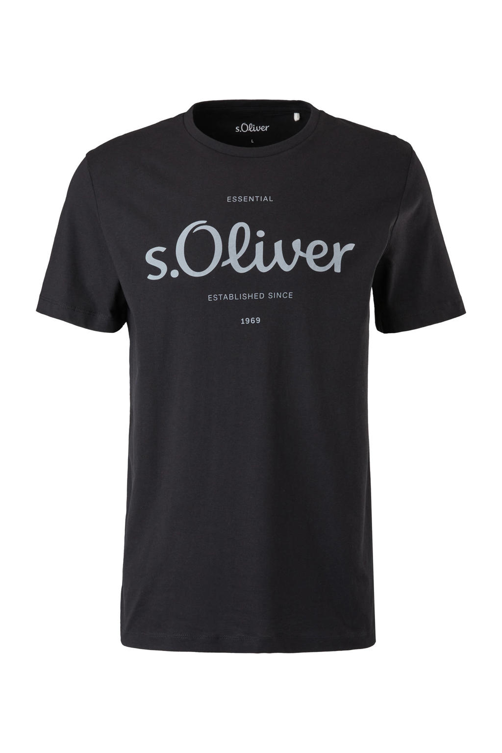 s.Oliver regular fit T-shirt met printopdruk dark denim | wehkamp