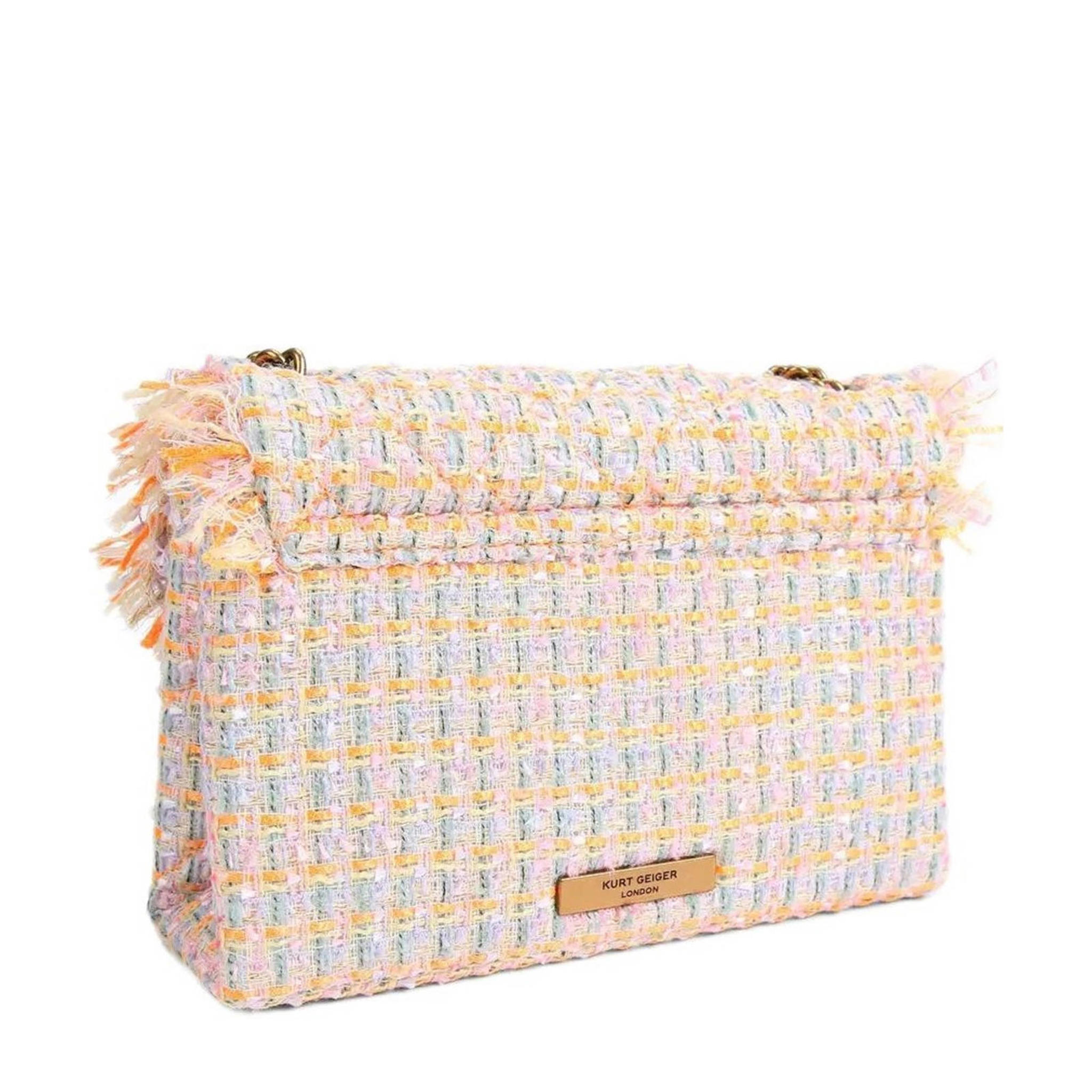 Kurt Geiger crossbody tas Tweed Kensington oranje | wehkamp