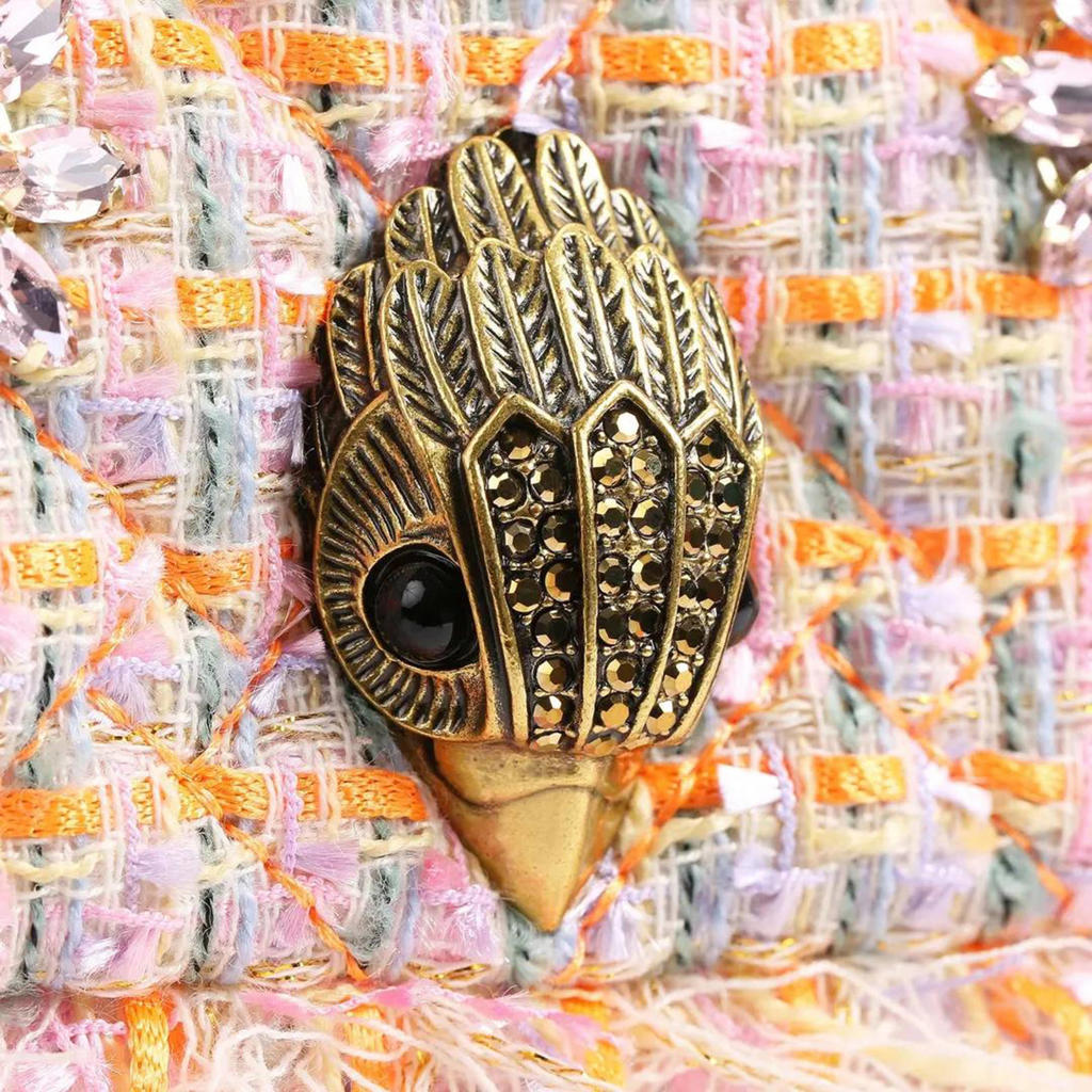 Kurt Geiger crossbody tas Tweed Kensington oranje | wehkamp