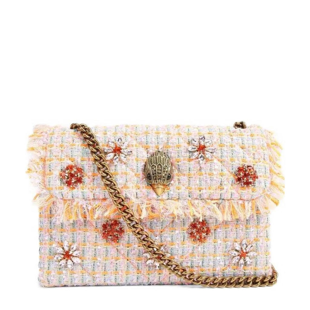 Kurt Geiger crossbody tas Tweed Kensington oranje | wehkamp