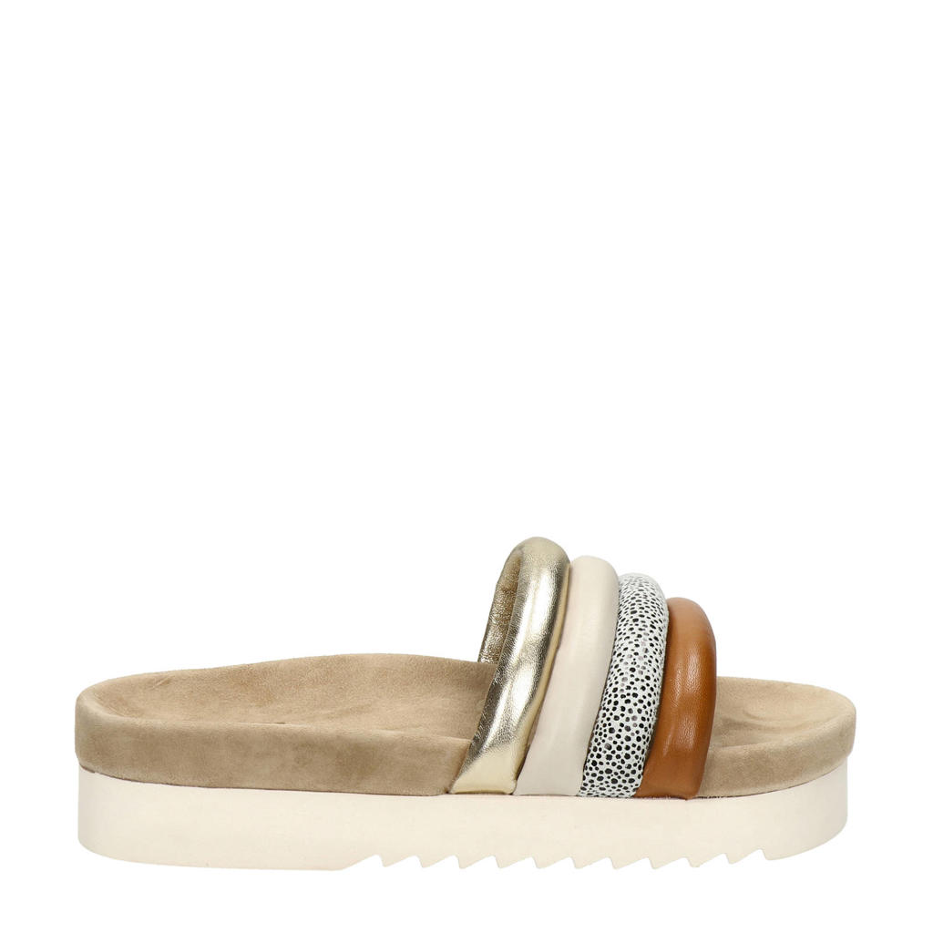 Maruti leren slippers bruin kopen? | Morgen in huis | wehkamp