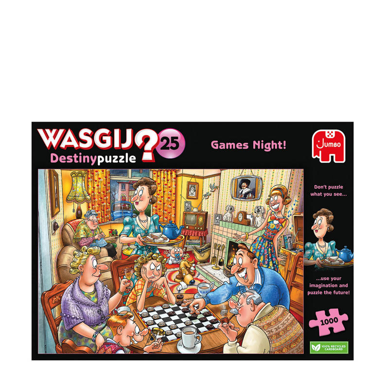 Wasgij destiny 25 - spelletjesavond! legpuzzel 1000 stukjes | wehkamp