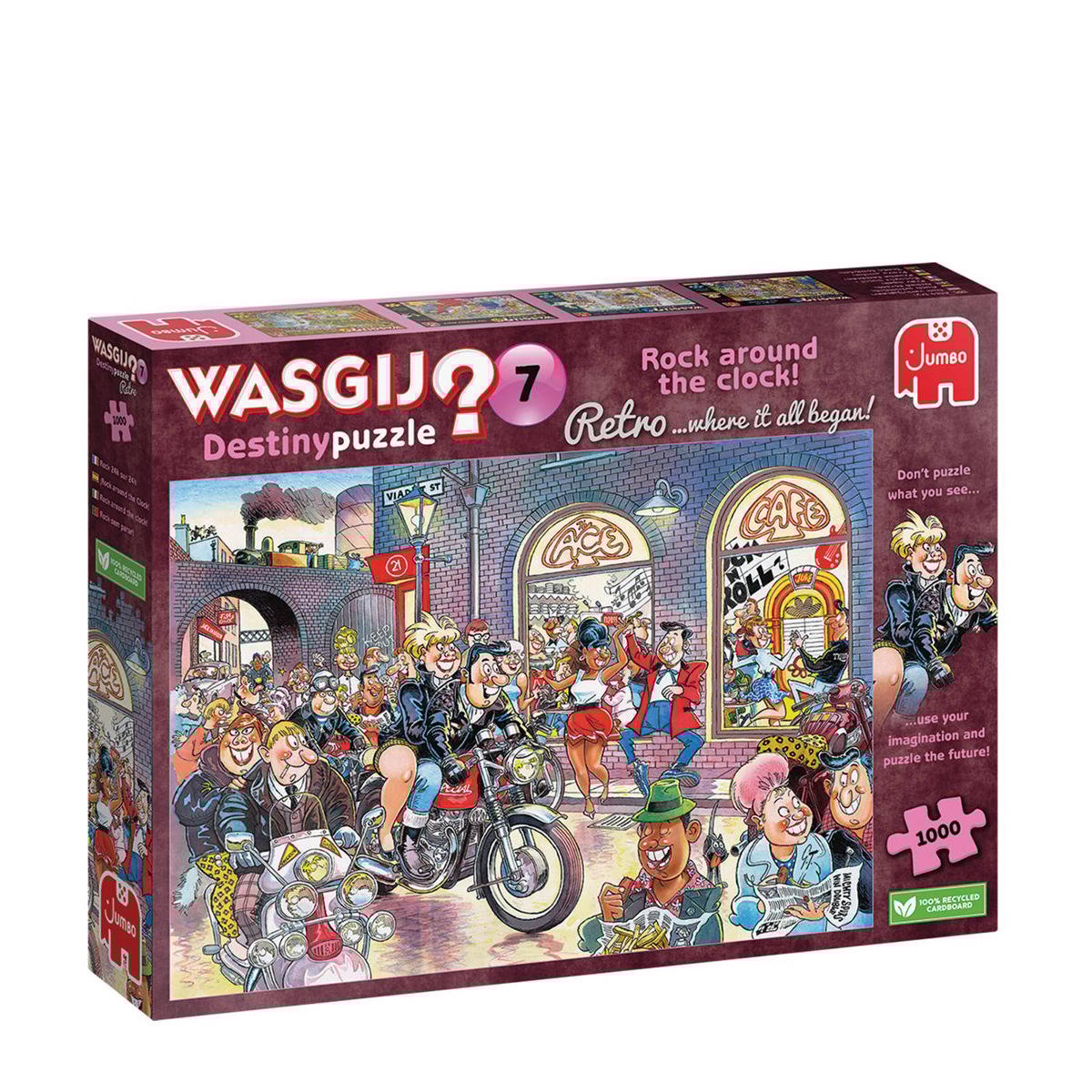 Wasgij retro destiny 7 - rock around the clock! legpuzzel 1000 stukjes ...