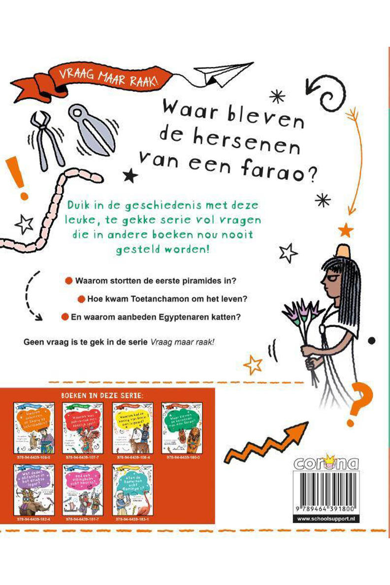 Tim Cooke Vraag maar raak!: Waar bleven de hersenen van een farao? | wehkamp