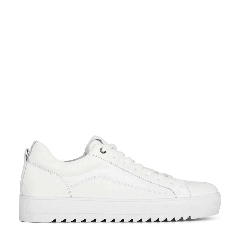 PS Poelman MIKE leren sneakers wit | wehkamp