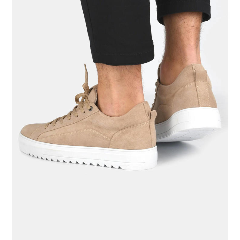 PS Poelman MIKE suède sneakers beige | wehkamp