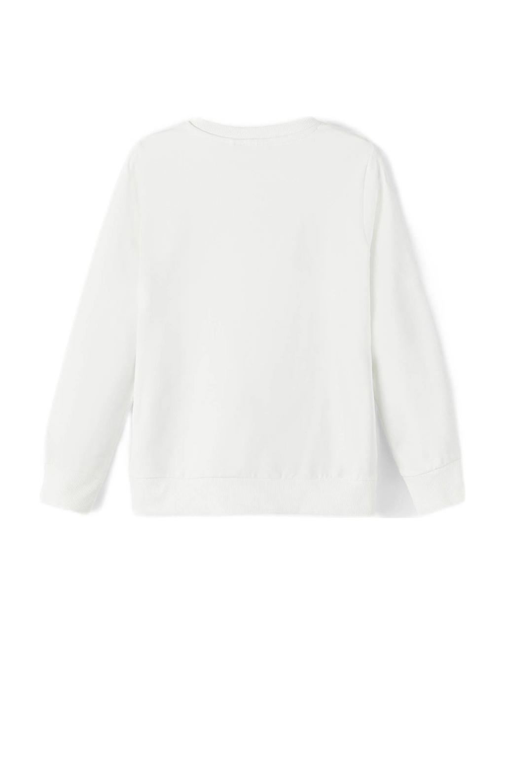 NAME IT KIDS sweater NKMBANDY met printopdruk wit | wehkamp