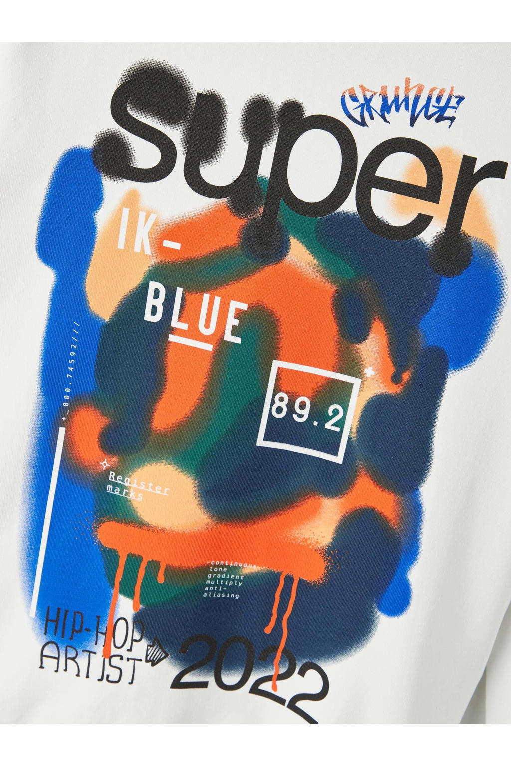 NAME IT KIDS sweater NKMBANDY met printopdruk wit | wehkamp